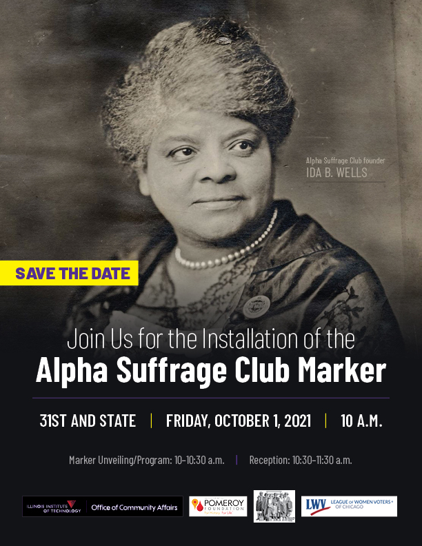 Alpha Suffrage Club – Votes for Women Trail Marker – Suffrage 2020 Illinois